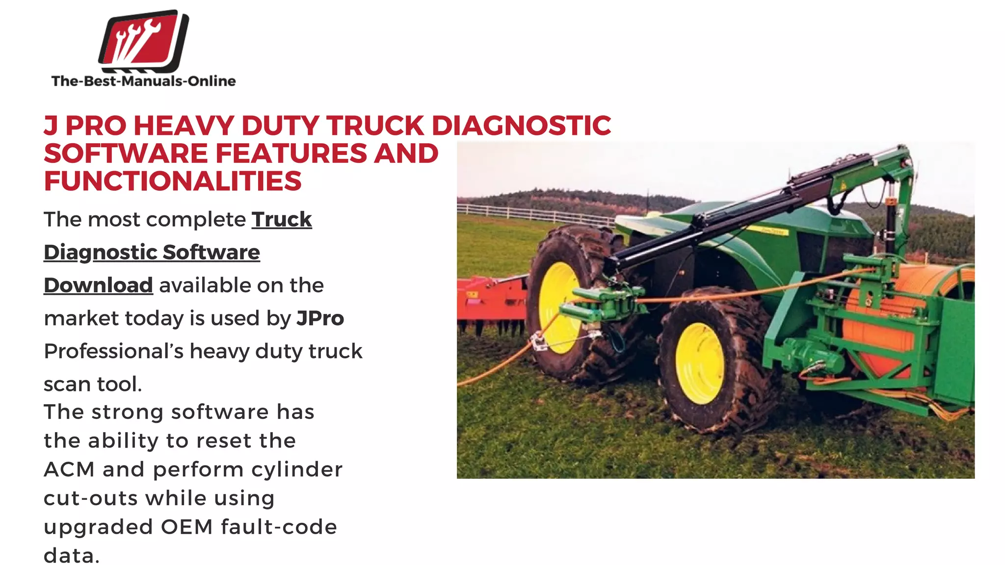 Truck Diagnostic Software Download - The-best-manuals-online.com