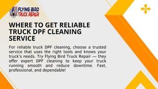 Truck DPF Cleaning Services -Warning Sign | PDF