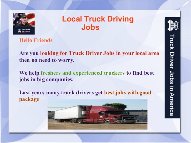 Easily Find Truck Drivers Jobs