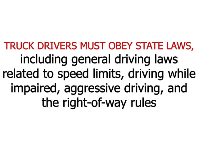 Truck Driver Responsibilities | PDF