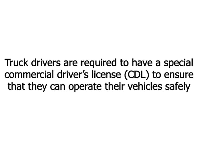 Truck Driver Responsibilities | PDF