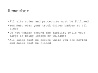 Truck Drivers Safety Overview for cdl holders | PPTX