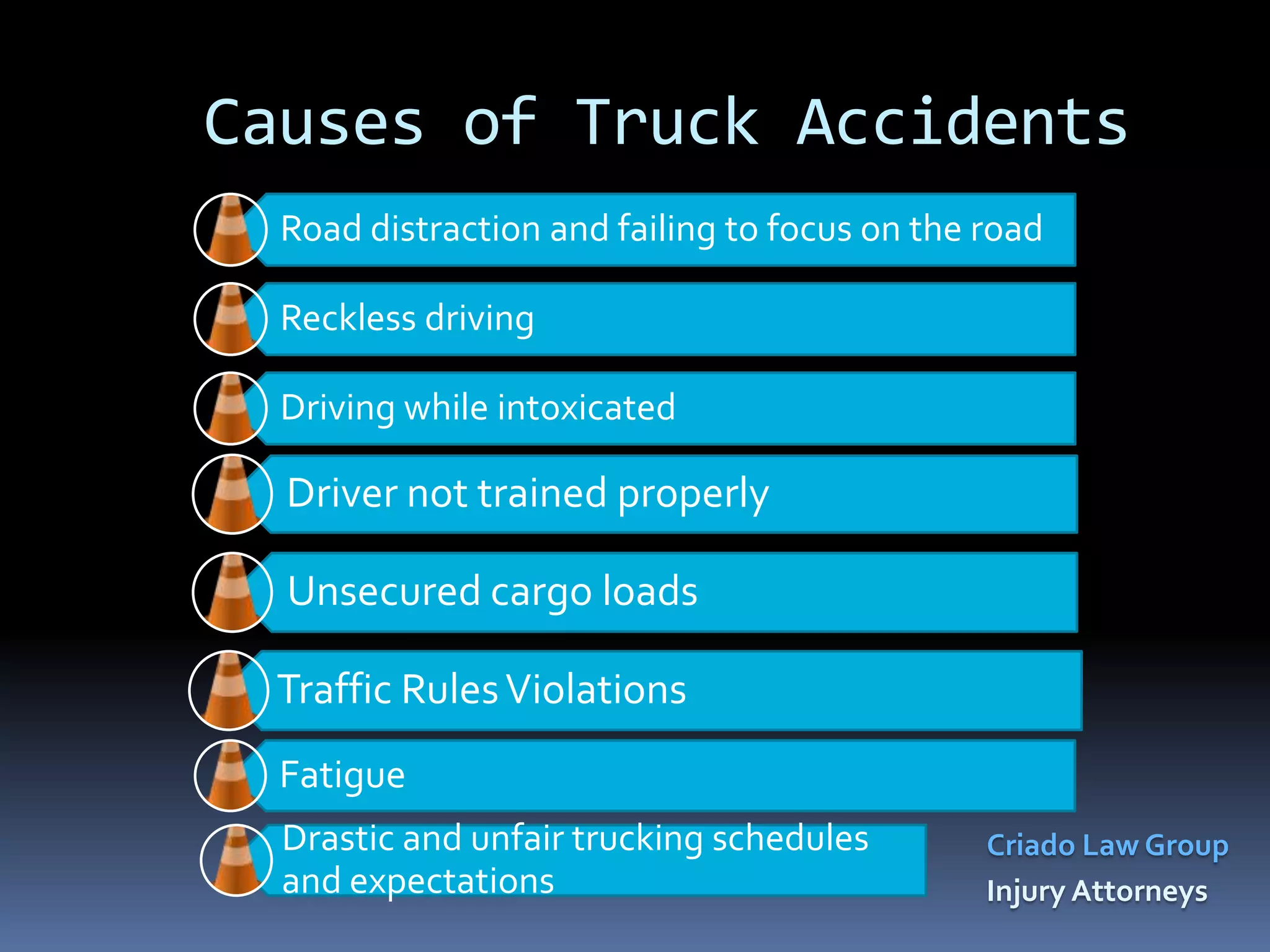 Trucking accidents ppt for clg | PPT
