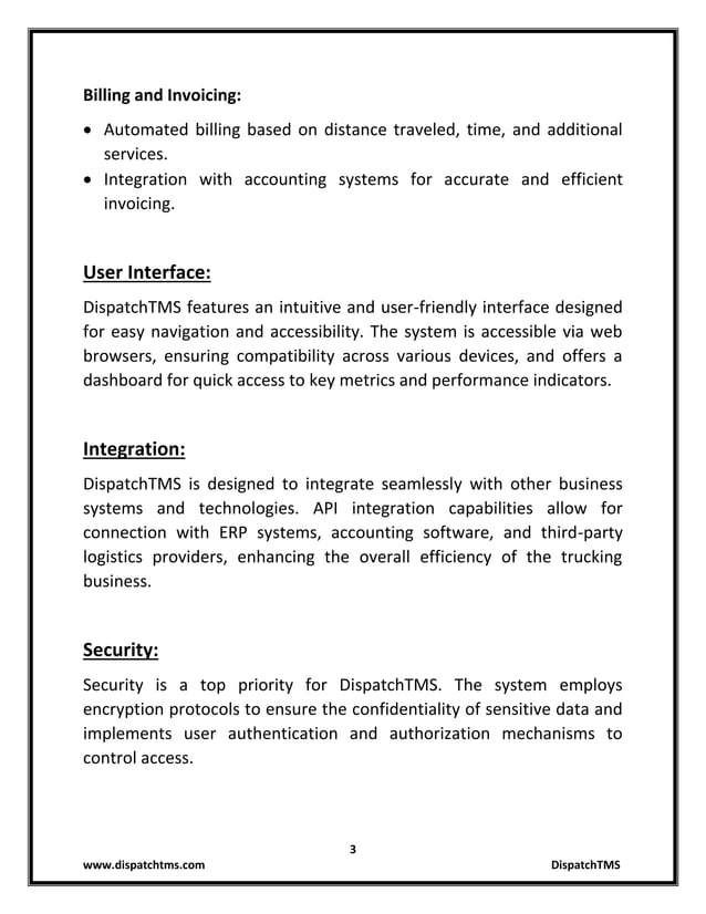 Trucking Management System - DispatchTMS | PDF Trucking Management System - DispatchTMS | PDF