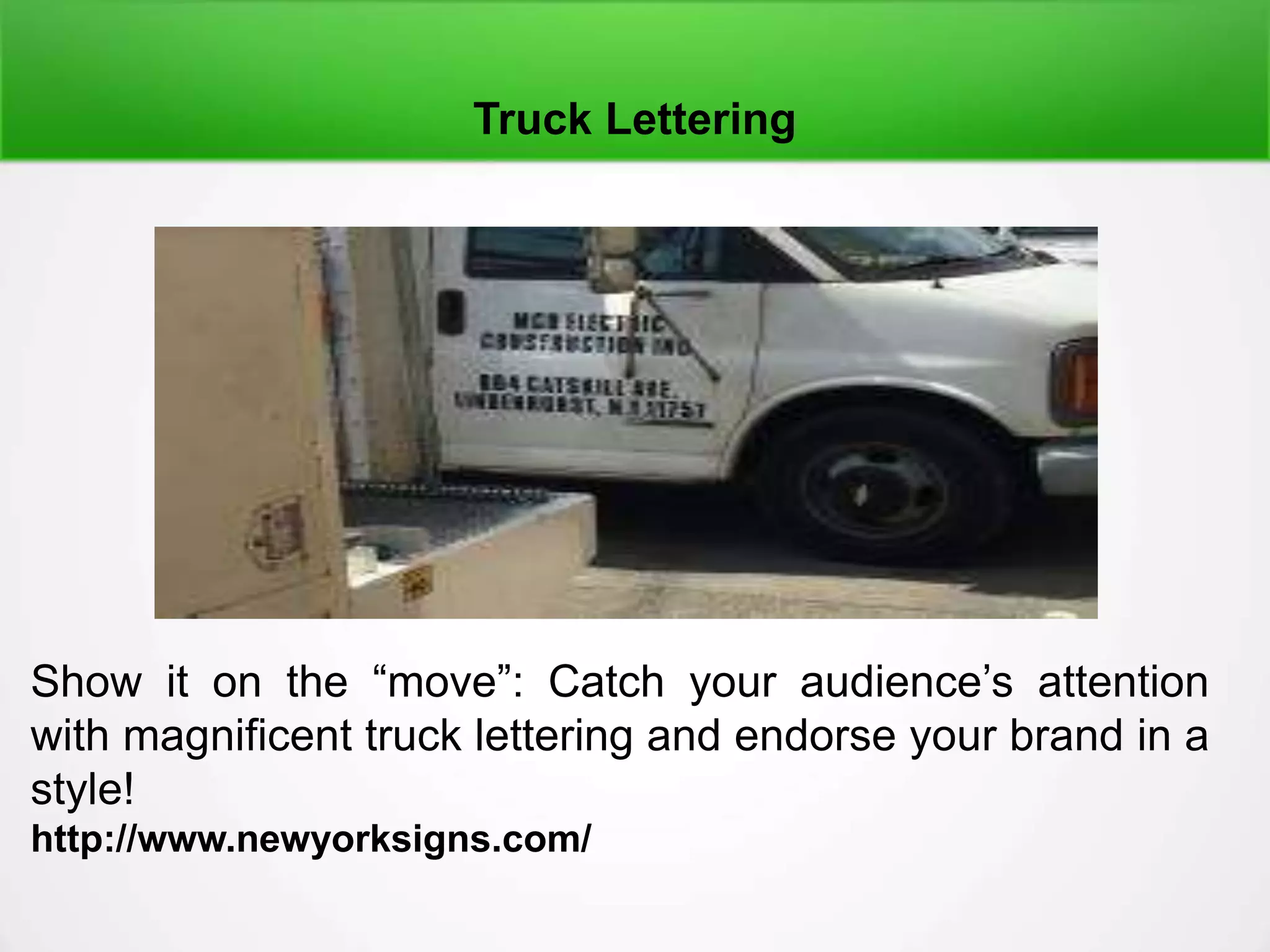 Truck Lettering | PPT