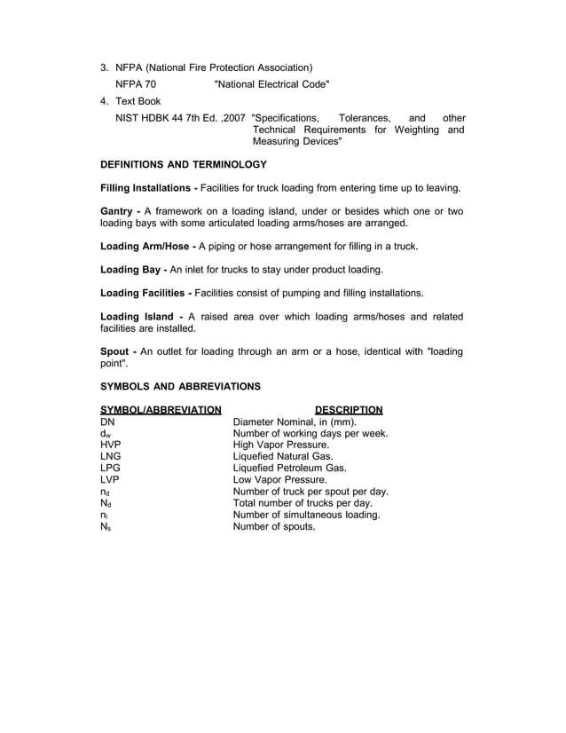 Truck loading and unloading technical specification | PDF | Logistics ...