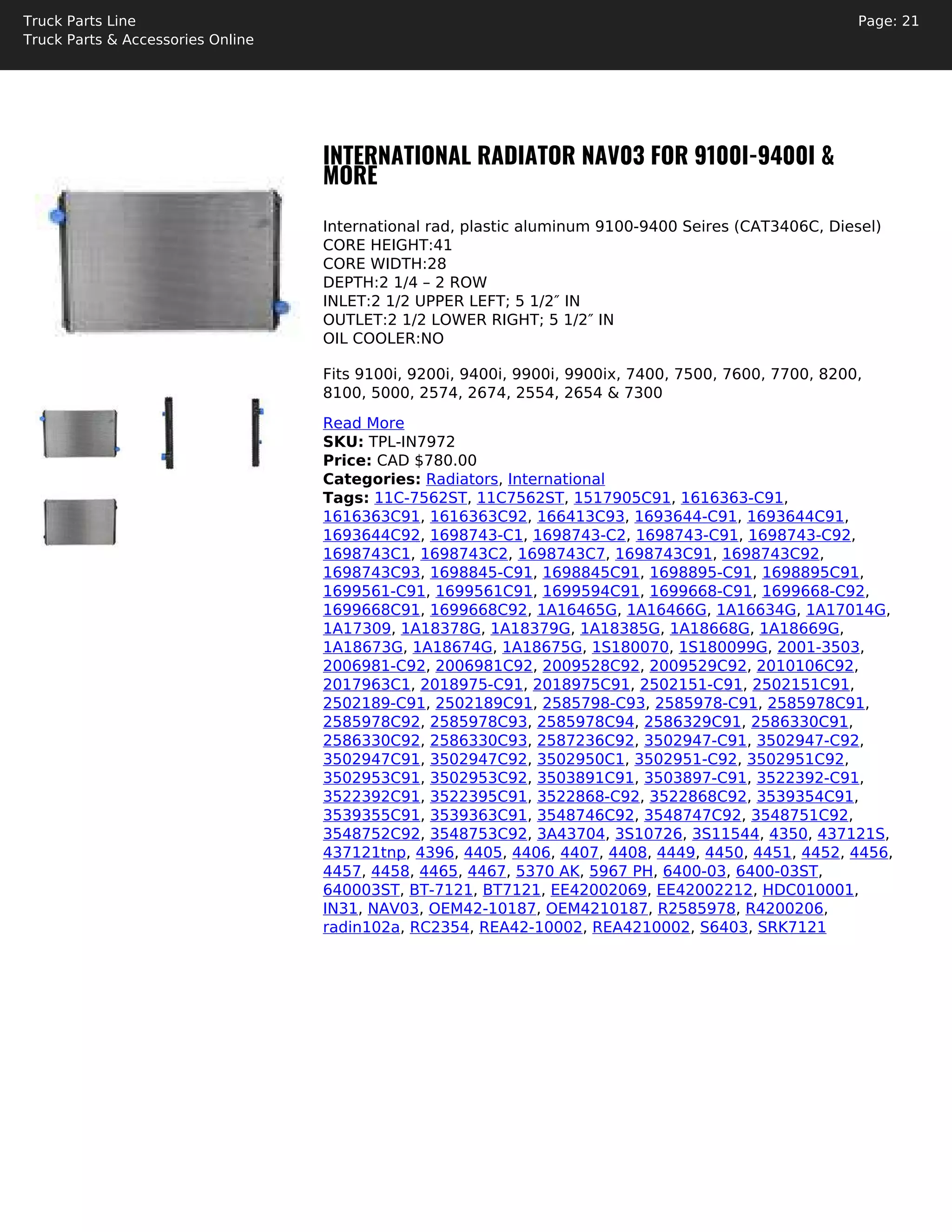 TRUCK PARTS LINE | PDF