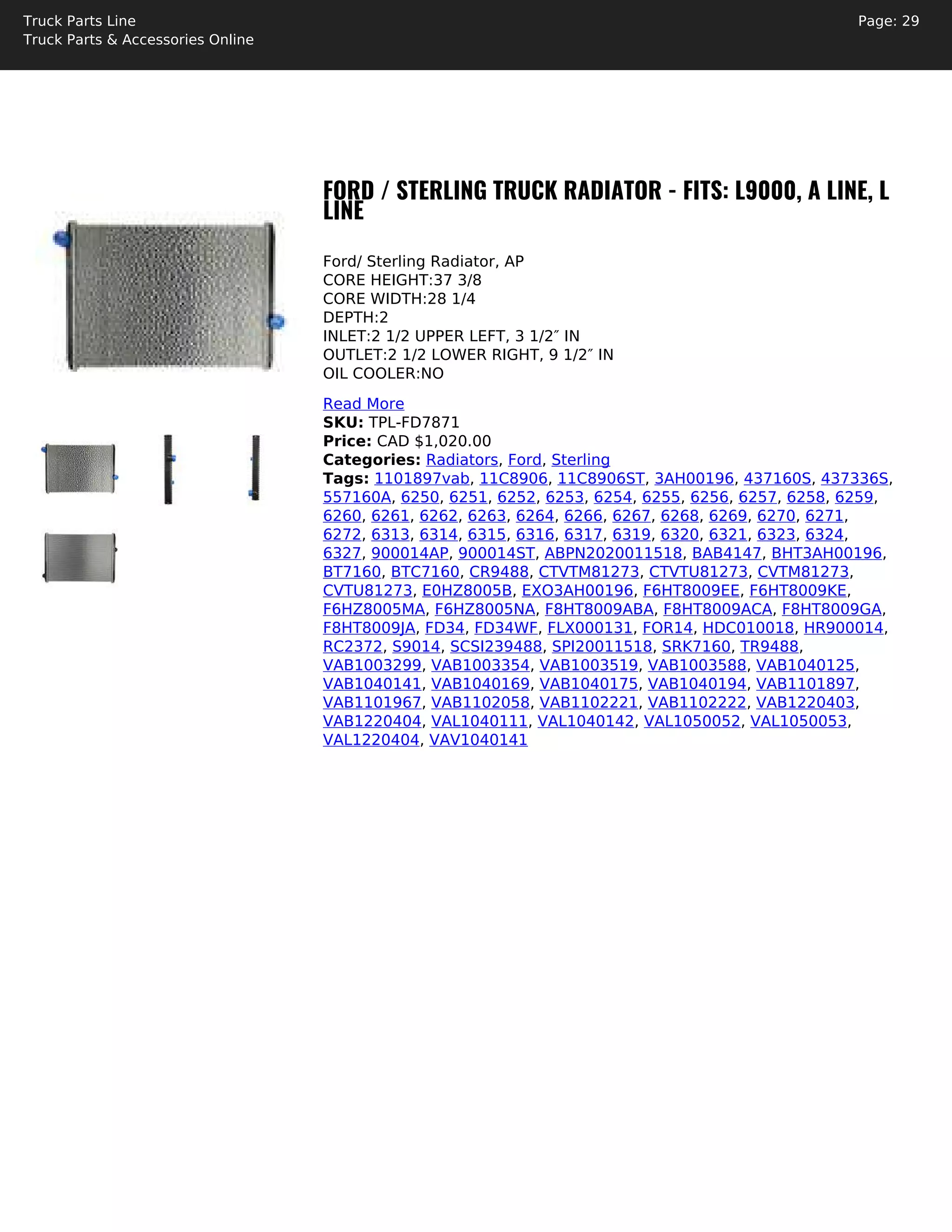 TRUCK PARTS LINE | PDF