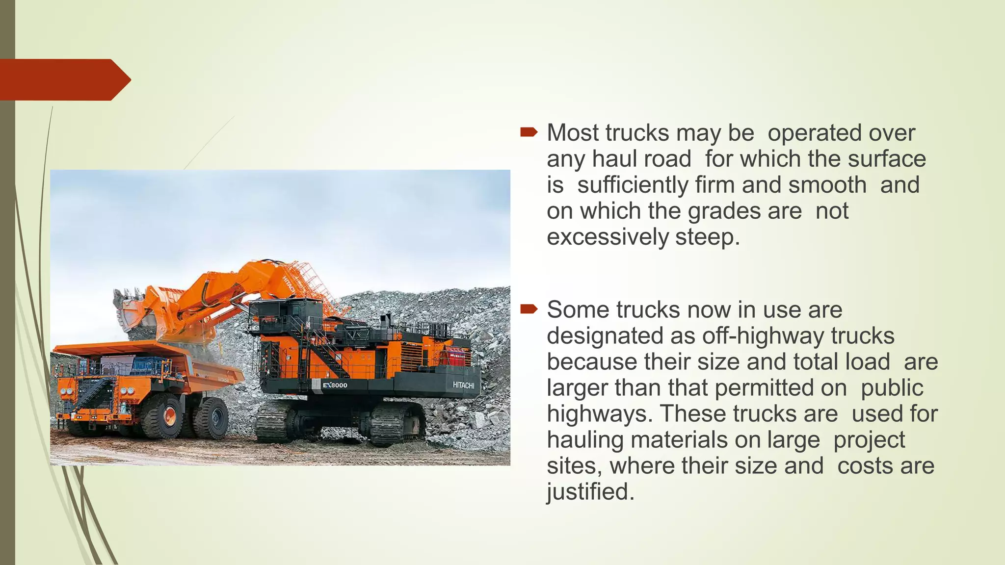 Trucks and Hauling Equipment | PPTX