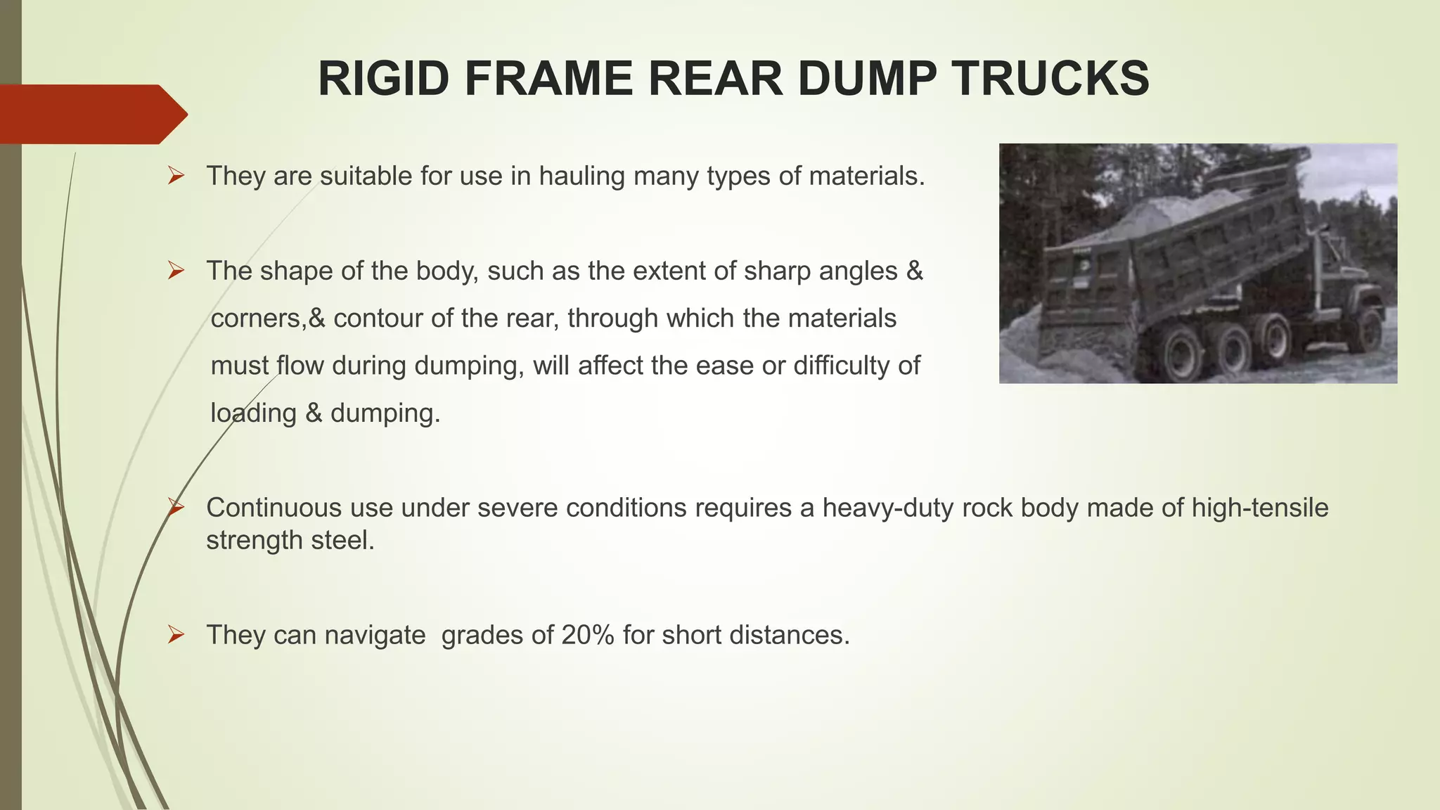 Trucks and Hauling Equipment | PPTX