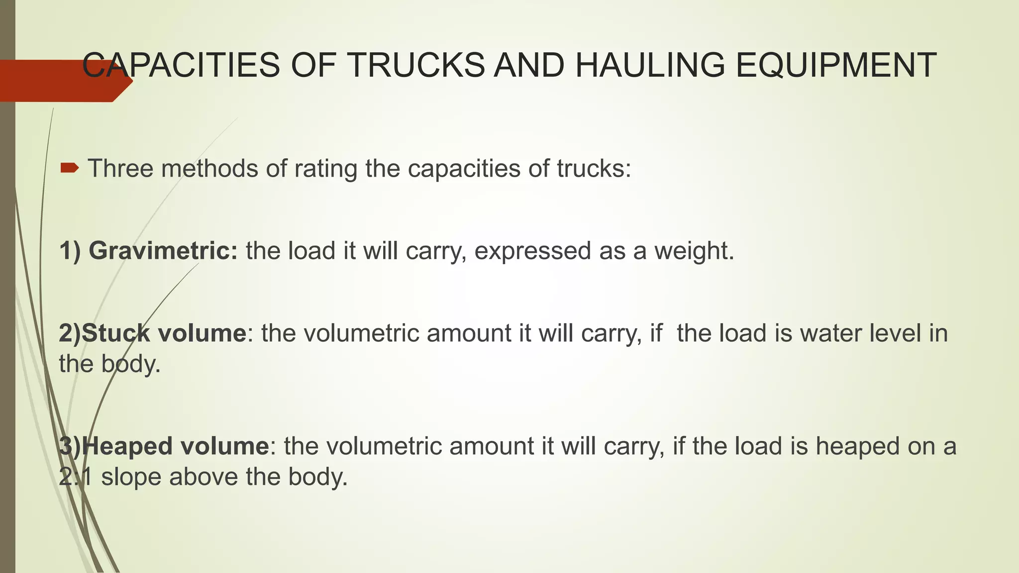 Trucks and Hauling Equipment | PPTX