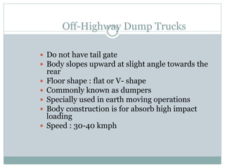 Trucks or hauling equipment | PPTX