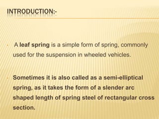 Truck spring leaves | PPT
