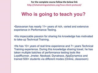 TruClient Protocol Using LoadRunner | PPTX