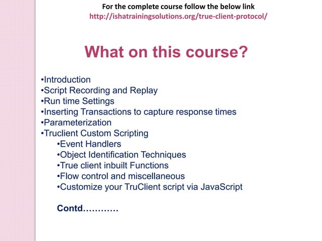 TruClient Protocol Using LoadRunner | PPTX