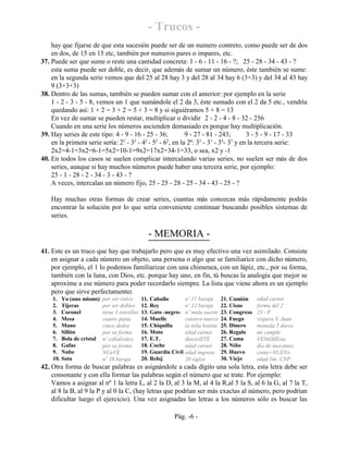 Trucos psicotecnicos-matematicos | PDF