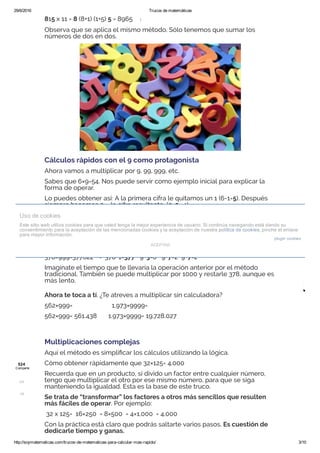 Trucos de matemáticas | PDF