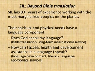 Global Health Local Languages and Community Change Barbara Trudell | PPT