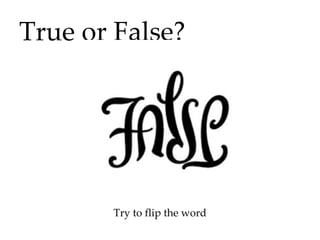 True Or False | PPT