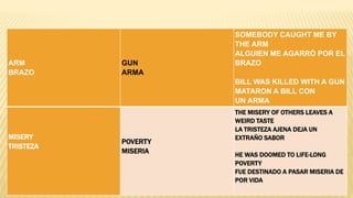 True and false cognates ENGLISH-SPANISH | PPTX