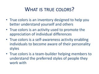 True Colors | PPTX