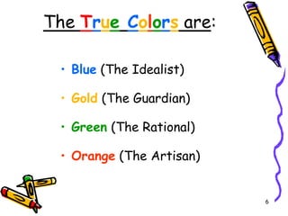 Learn how True Colors can help identify careers and majors that are ...
