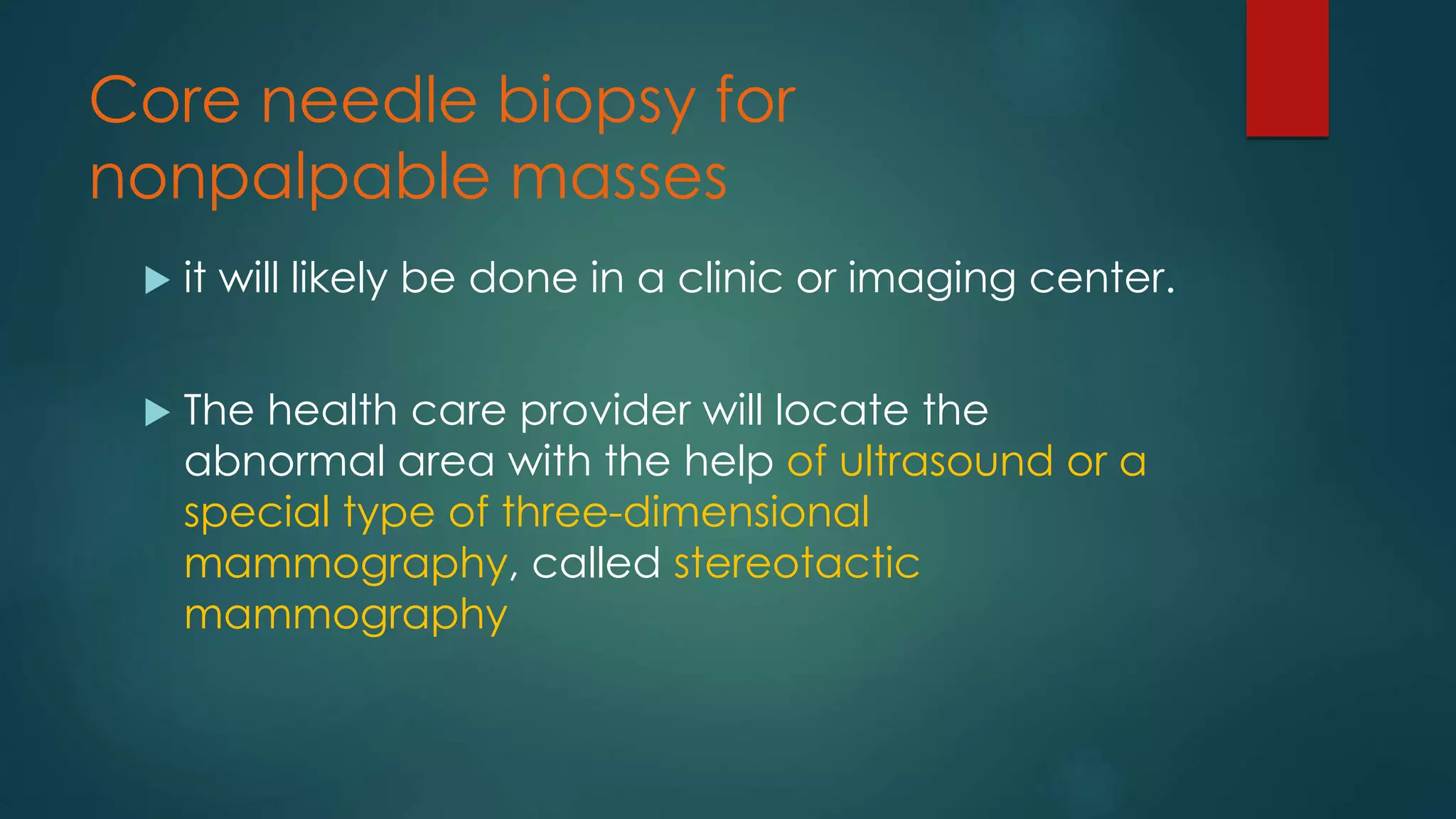 core biopsy of breast | PPTX