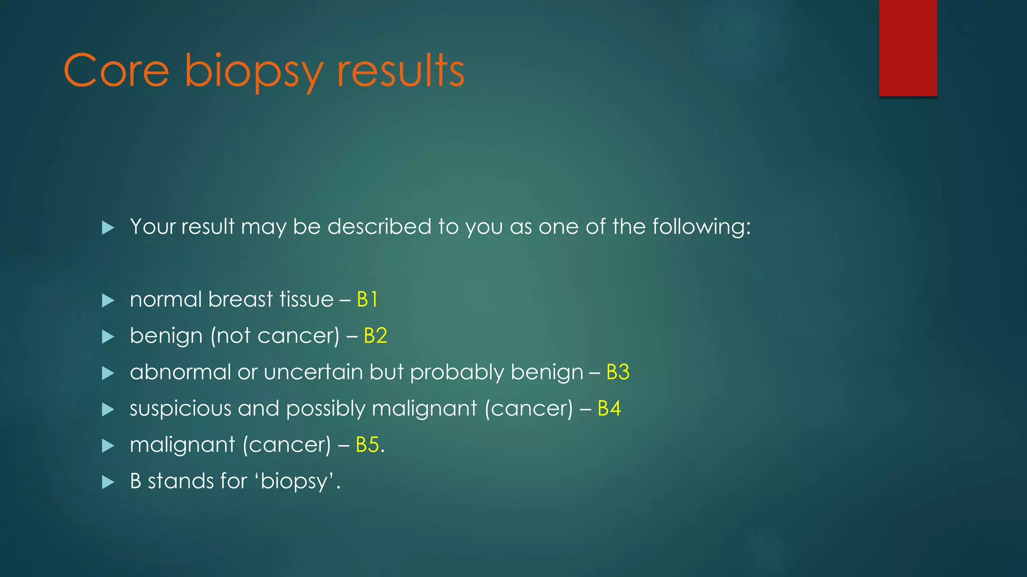 core biopsy of breast | PPTX