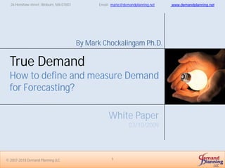 True demand for Forecasting - Valtitude/Demand Planning Net | PPT