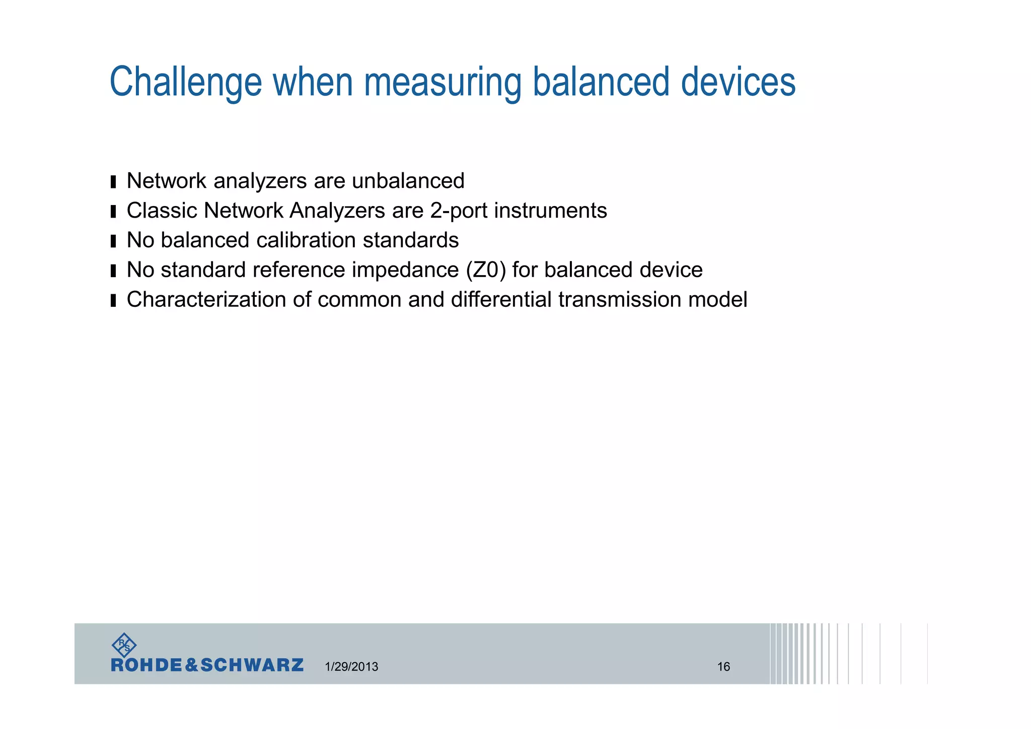True Differential S Parameter Measurements Ppt