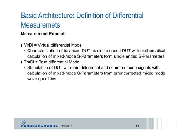 True Differential S-Parameter Measurements | PDF