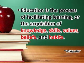 True education 7 understanding education | PPTX