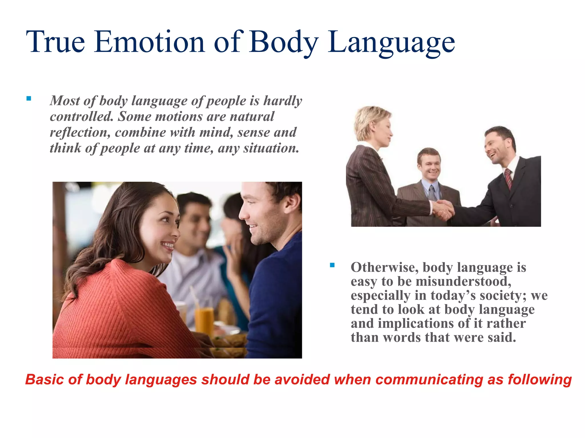 True emotion of body language | PPT | Family and Relationships