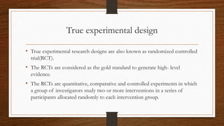 TRUE EXPERIMENTAL DESIGN.pptx | Physics | Science
