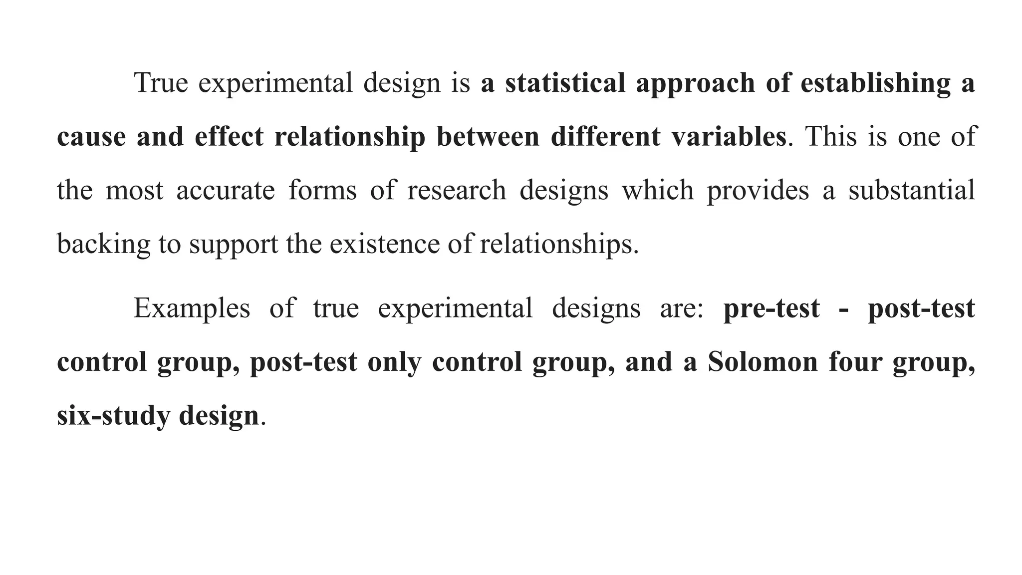 True experimental research design | PPTX
