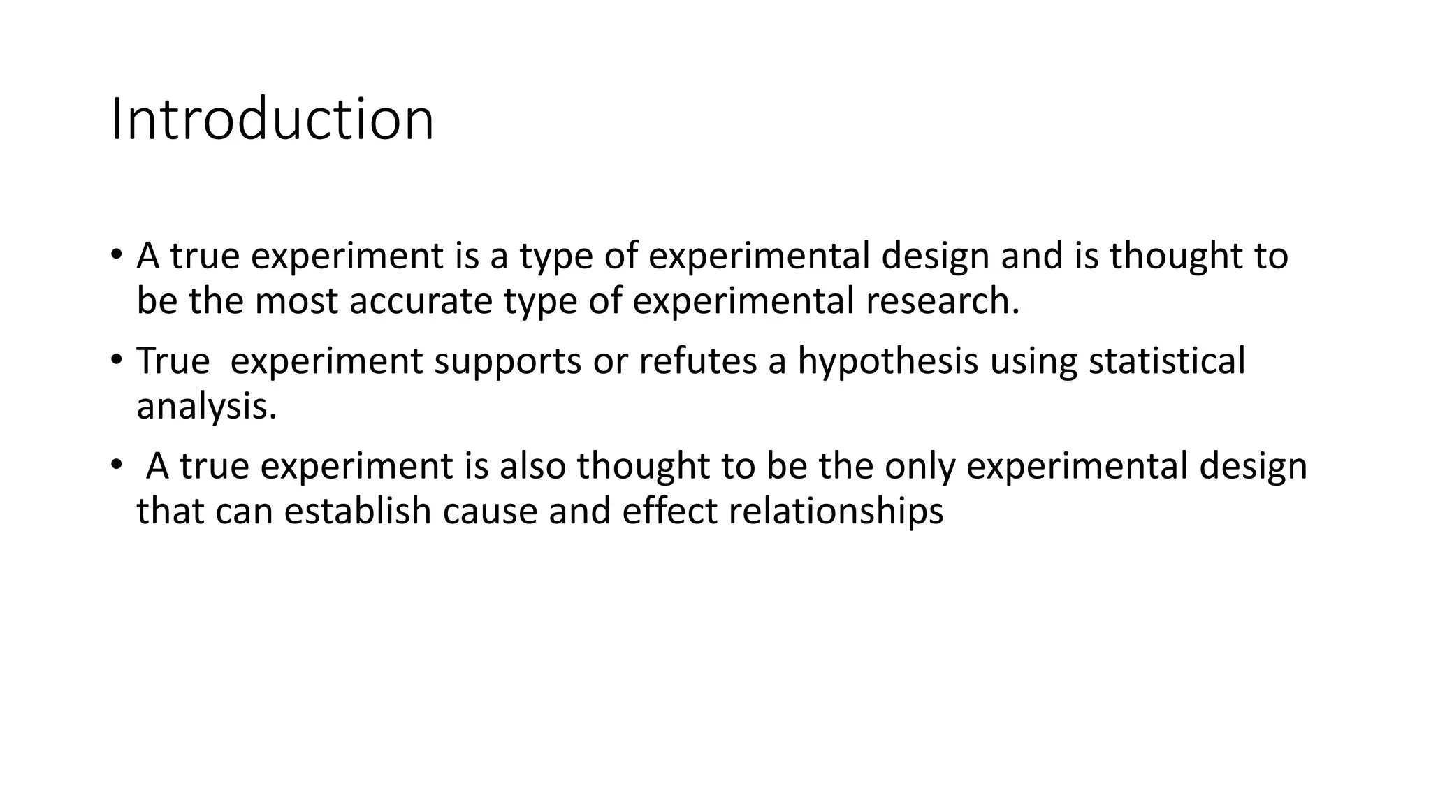 Trueexperimentalstudydesign 170829113451 | PPT