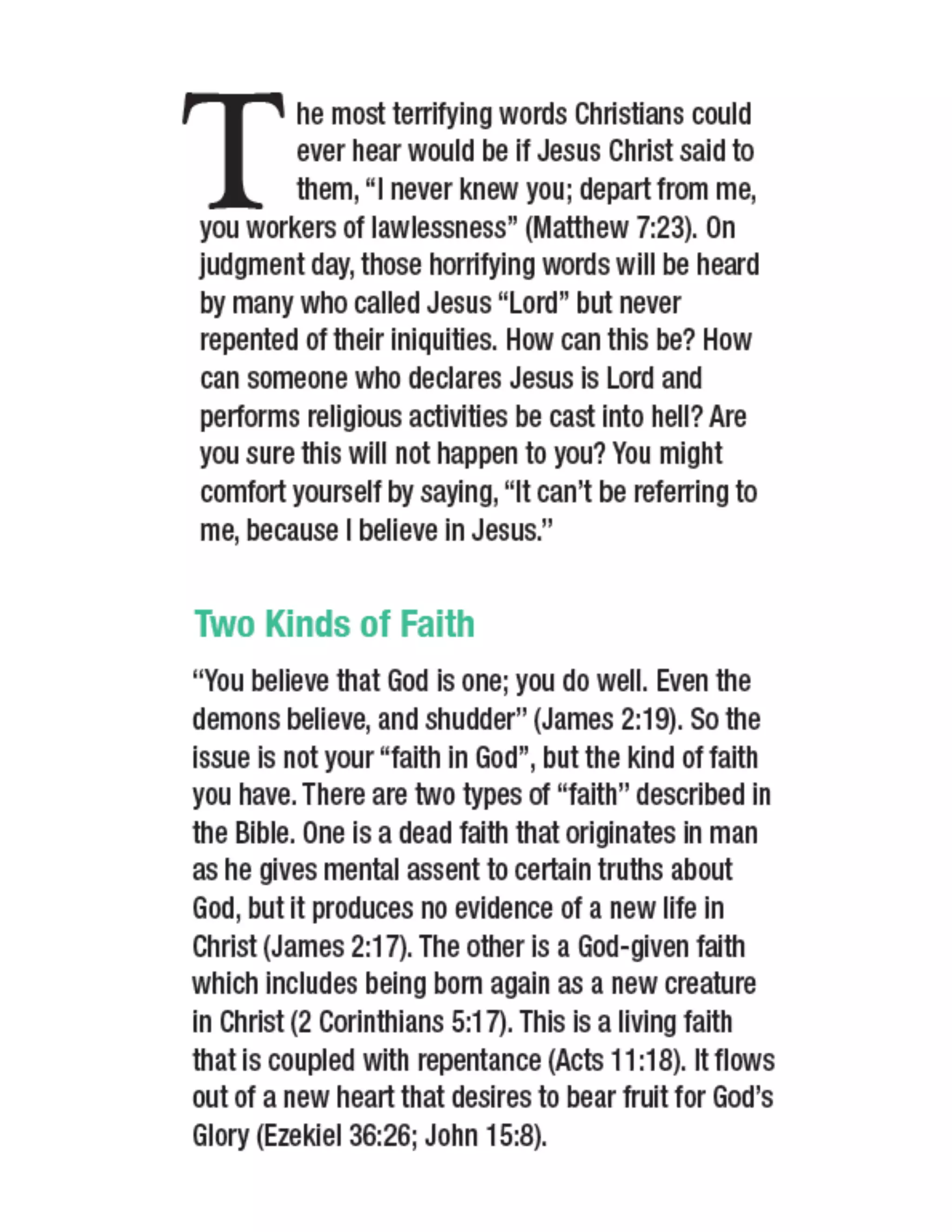 True Faith or False Hope | PDF