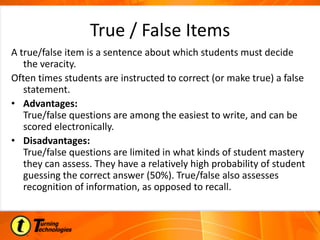 Creating True false | PPT