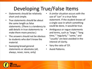 Creating True false | PPT