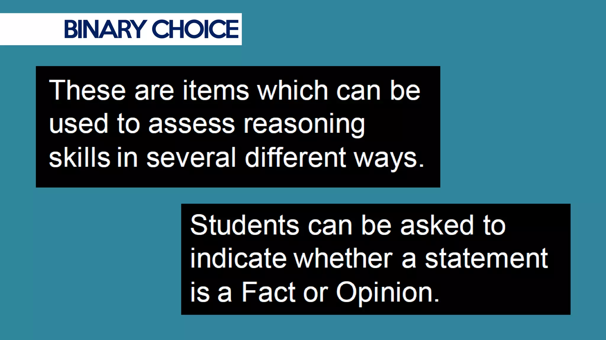 Writing True/False, Binary Choice, and Interpretive Exercises Test ...