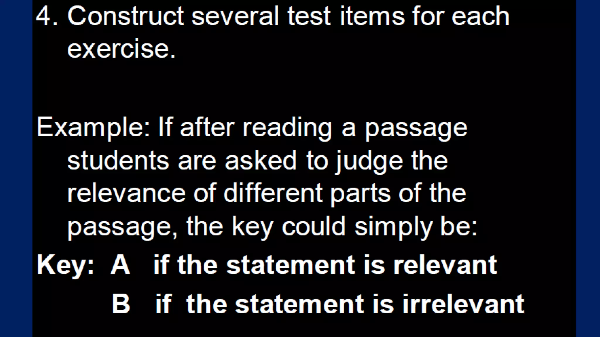 Writing True/False, Binary Choice, and Interpretive Exercises Test ...