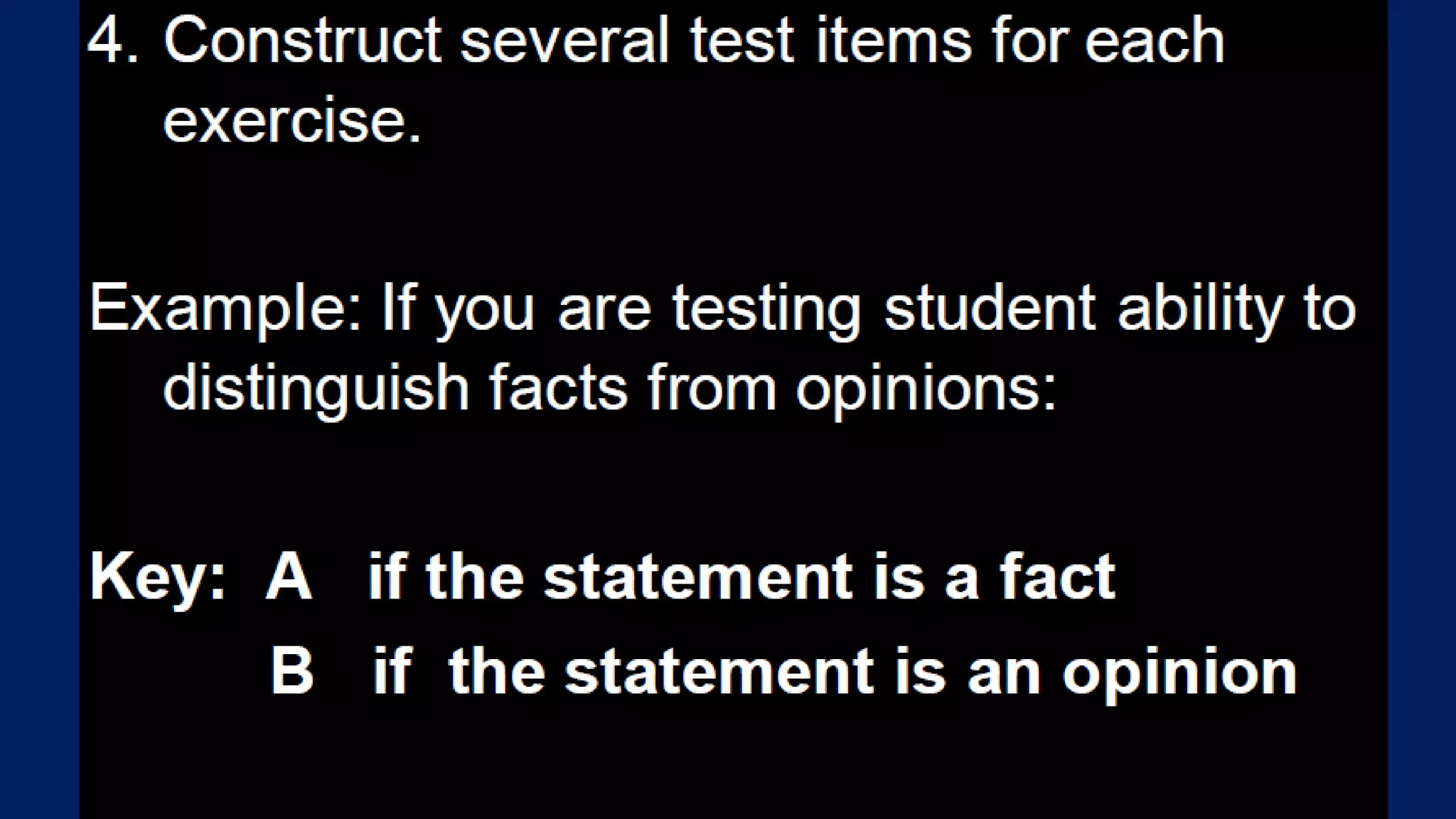 Writing True/False, Binary Choice, and Interpretive Exercises Test ...