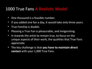 1000 True Fans | PPT