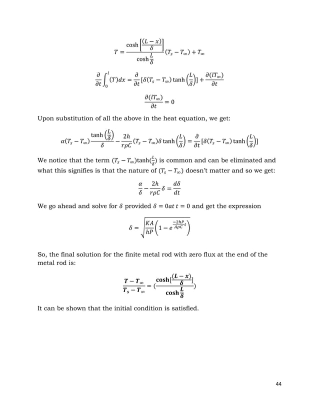 General Mathematical Theory Of Heat Conduction Pdf