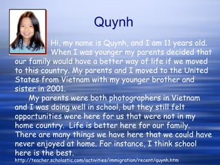 True immigration stories | PPT