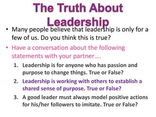 True Leadership lesson | PPTX