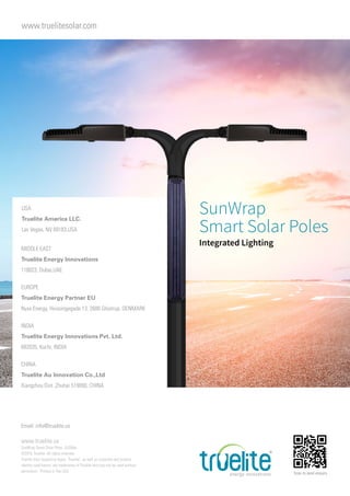 Truelite sun wrap smart solar poles | PDF