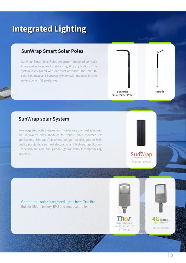 Truelite sun wrap smart solar poles | PDF