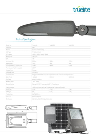 Truelite sun wrap smart solar poles | PDF