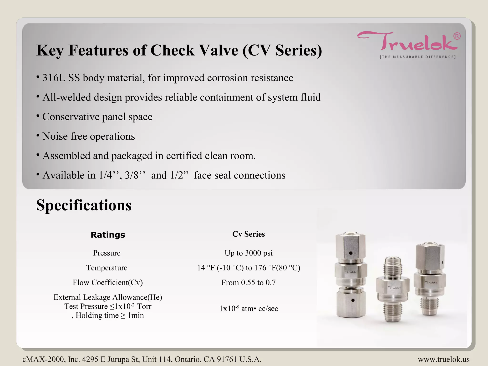 Truelok Valves & Fittings | PPT